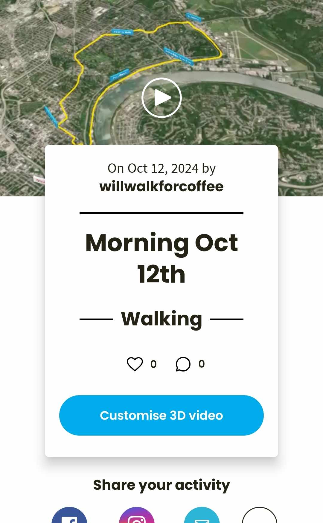 App Review: Relive – Will Walk for Coffee