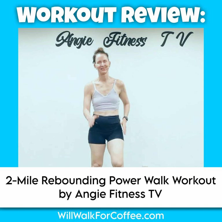2-Mile Rebounding Power Walk Workout by Angie Fitness TV – Will Walk ...