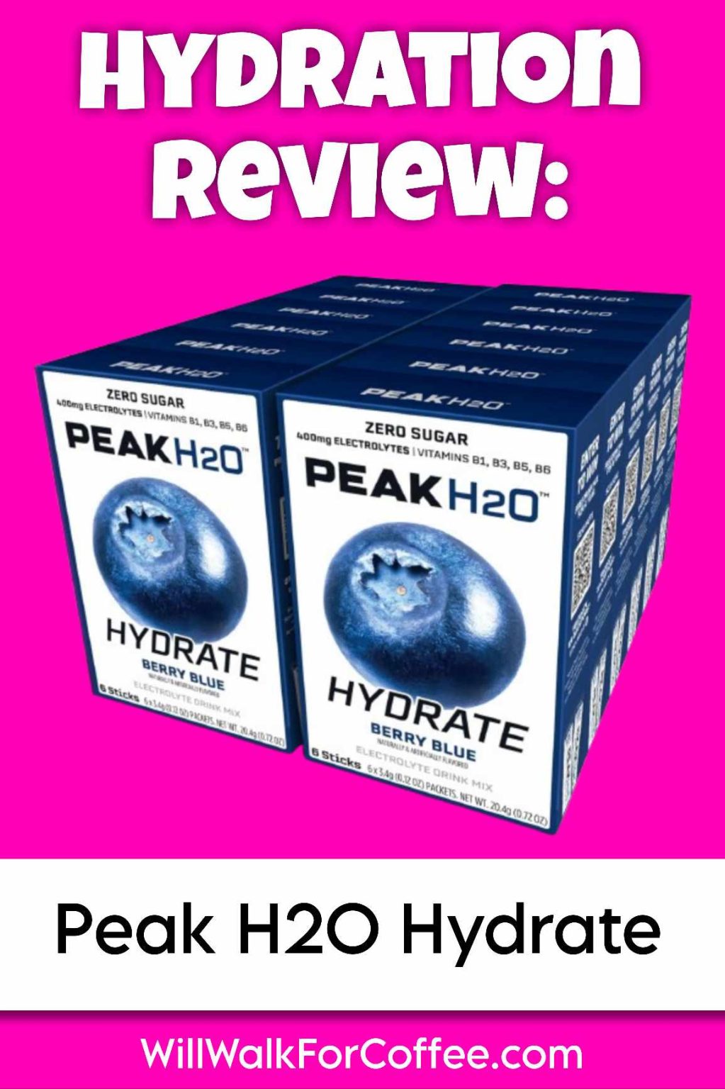 Hydration Review: Peak H2O Hydrate – Will Walk for Coffee