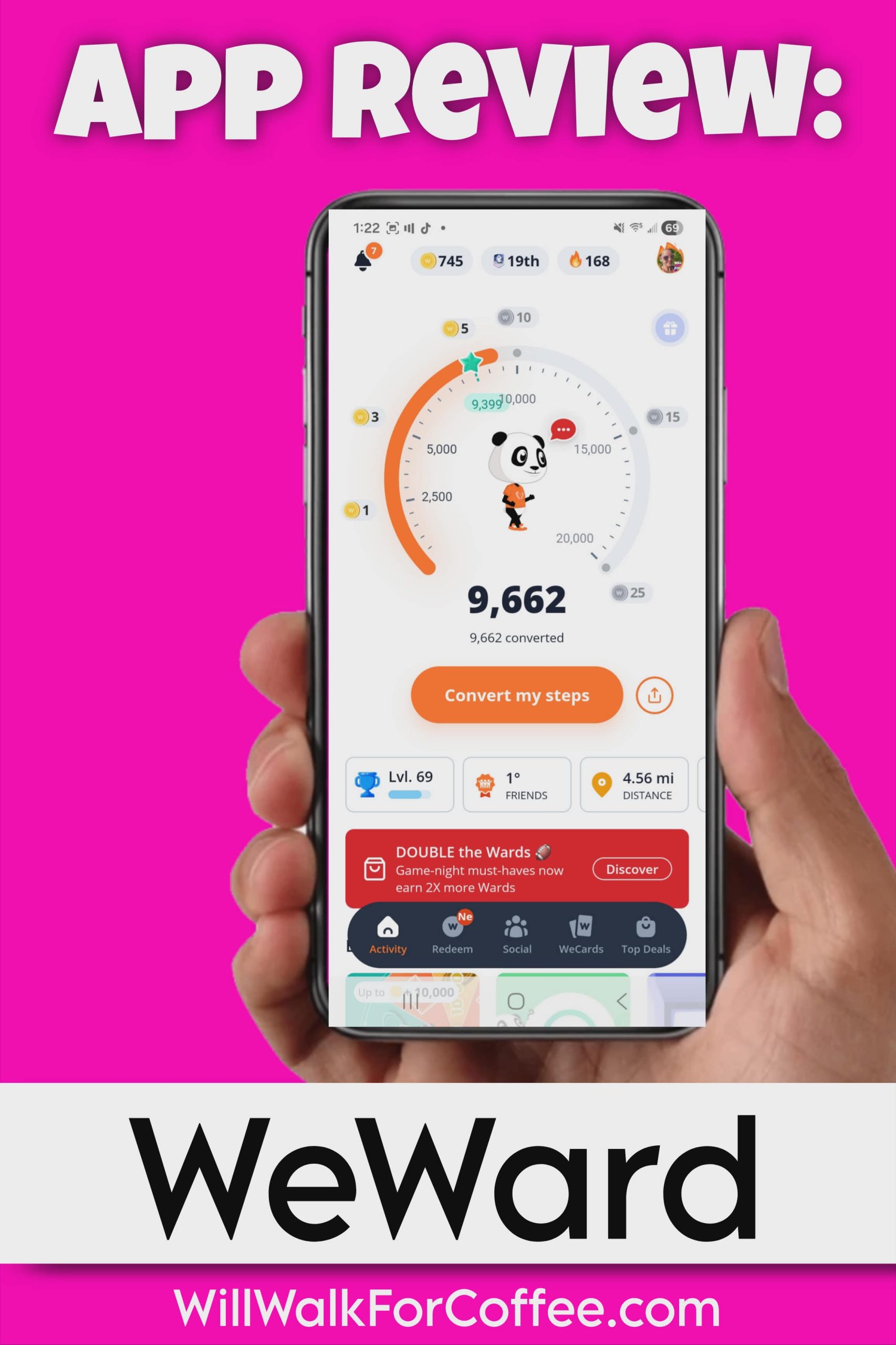 App Review: WeWard – Will Walk for Coffee