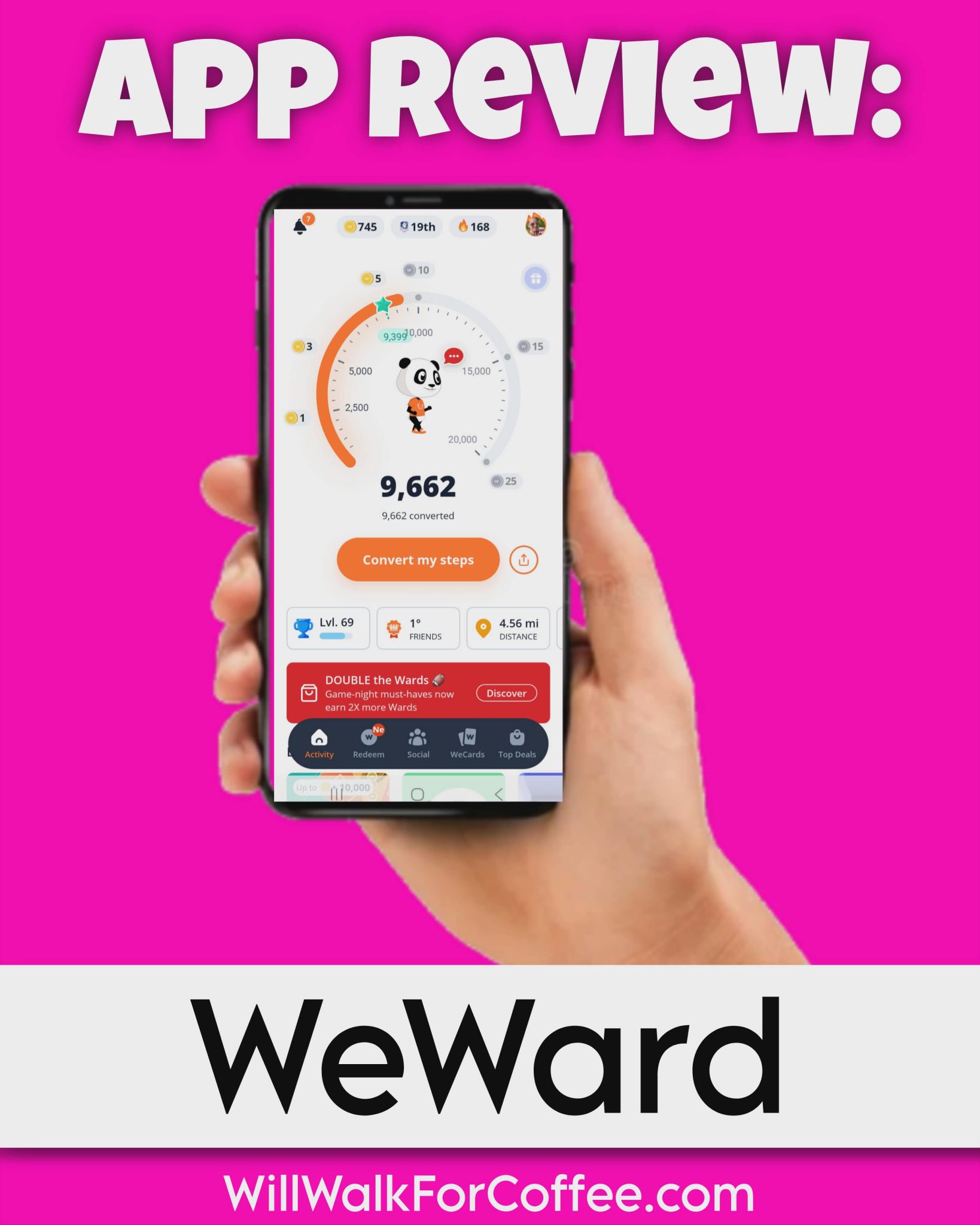 App Review: WeWard – Will Walk for Coffee